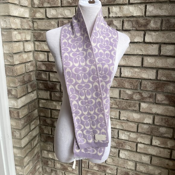 Coach | Accessories | Nwt Coach Signature C Logo Reversible Scarf ...